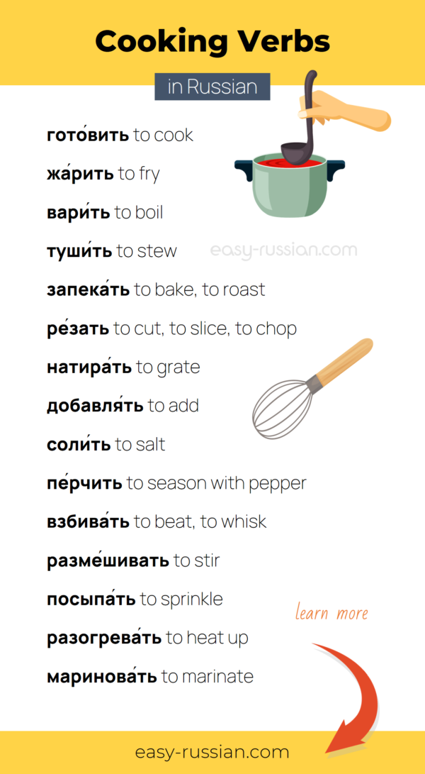 Cooking Verbs in Russian: A Comprehensive Guide